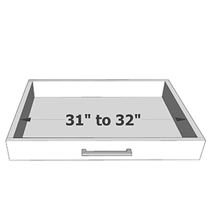 31" to 32" Wide Drawer Organizer – Drawer Insert Designer
